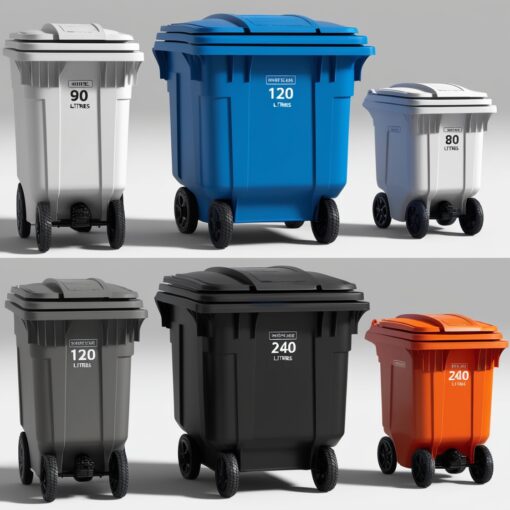 550 litre plastic wheelie bins – Bargain Services